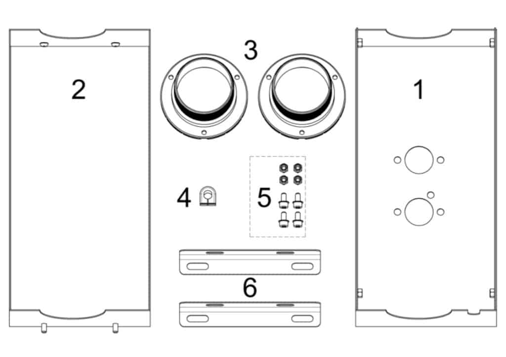 Coffre de montage 6075 Inox : Autoterm Air 2D sous châssis