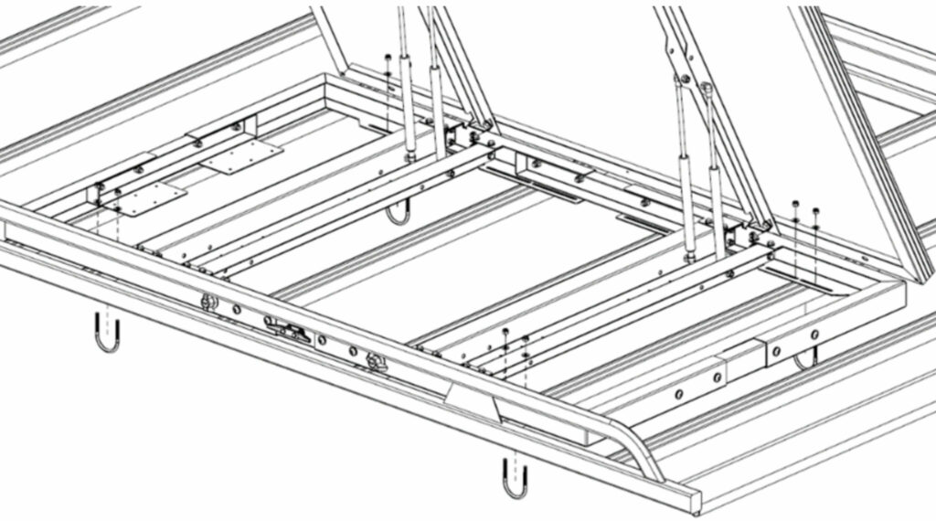 Support de panneau solaire inclinable pour van ou fourgon