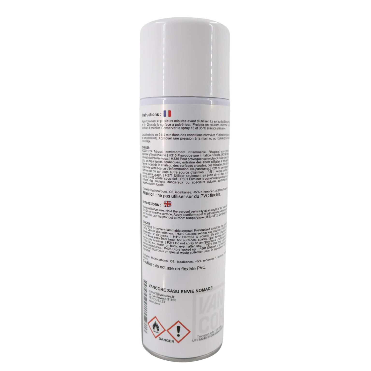 Colle Néoprène Spray en Bombe : Colle contact moquette