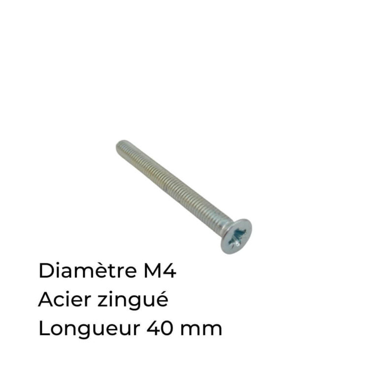 Vis Acier M4 x 40mm : Fixation haute performance